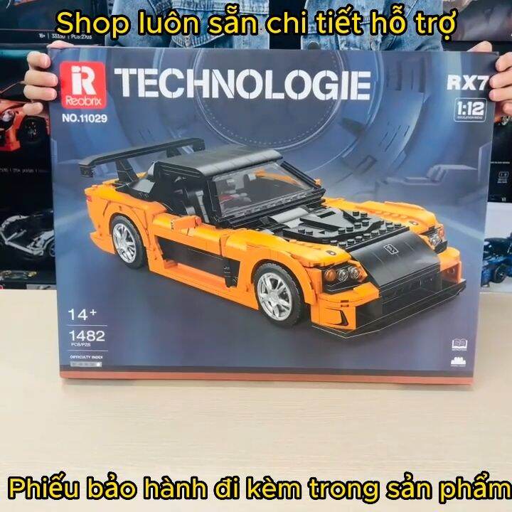 Mô Hình Lắp Ráp Siêu Xe Technic ReoBrix Mazda RX7 tỉ lệ 1:12 SKU 11029 ...