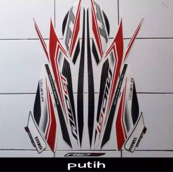 STICKER STRIPING FULL SET LIS LIST BODI MOTOR YAMAHA MIO GT TAHUN 2013 ...
