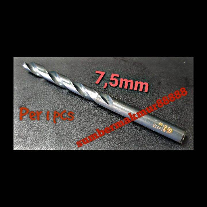 mata bor besi 7.5 mm merk tjap mata / mata bor besi / mata bor / mata ...
