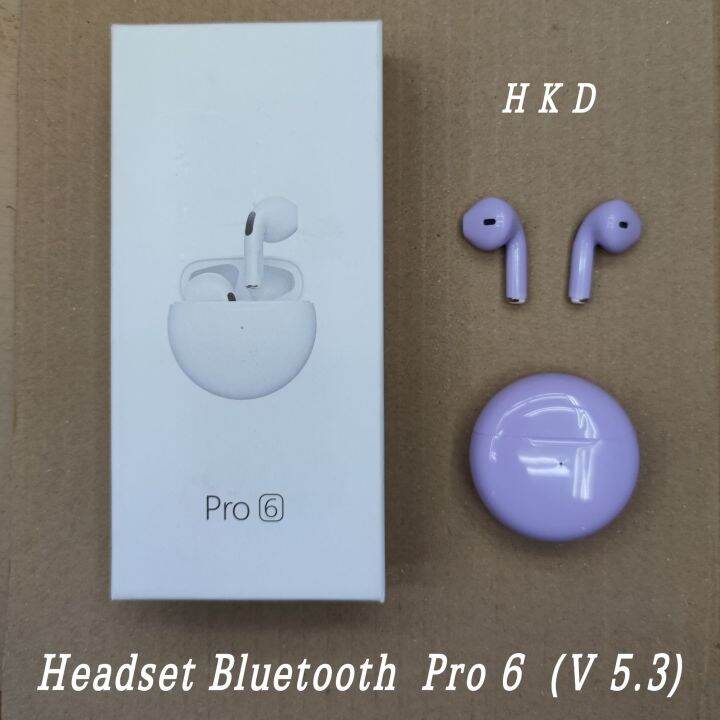 HEADSET BLUETOOTH WIRELESS PRO 6 TWS V 5.3 | Lazada Indonesia