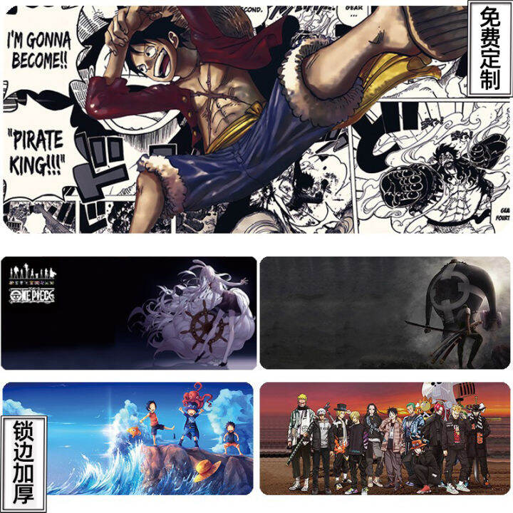 One Piece Mouse Pad Oversized Anime Large Two-Dimensional Ace Table Mat ...
