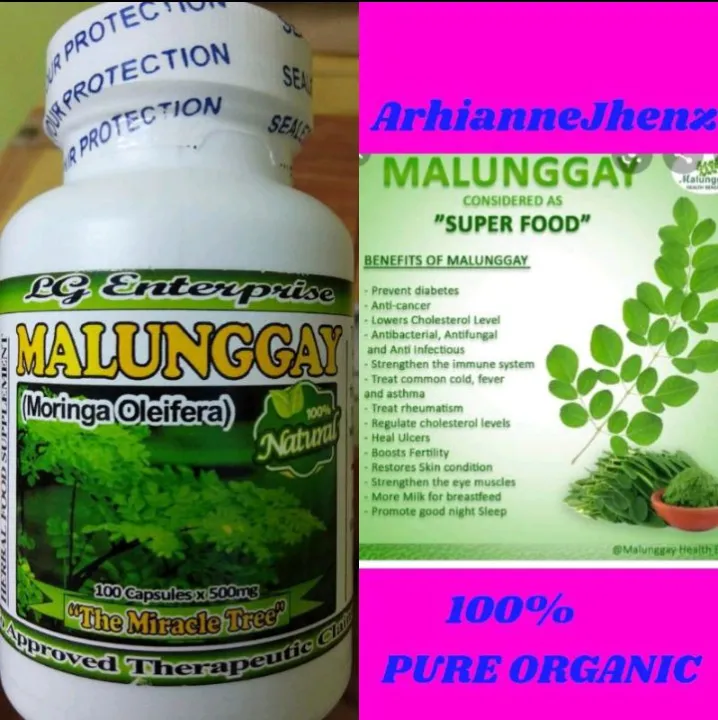 MALUNGGAY CAPSULE 100PCS | Lazada PH