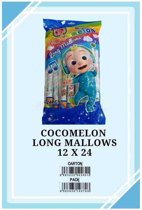 cocomelon Long marsh mallow 12x24 ,sweet | Lazada PH