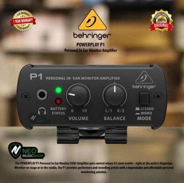 Behringer P1 ( P 1 ) powerplay personal in ear monitor headphone ...