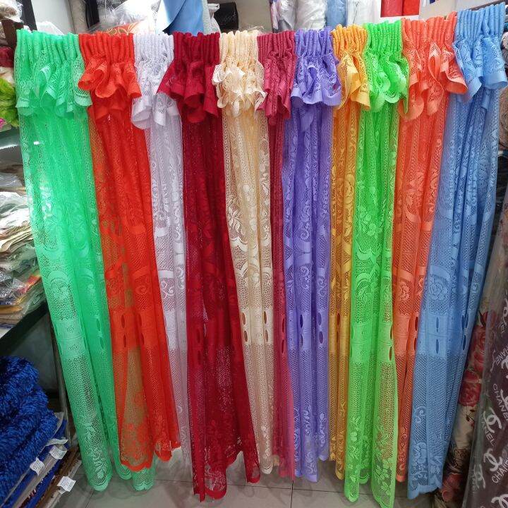 lace curtain de butas design window , door, half window and valance ...