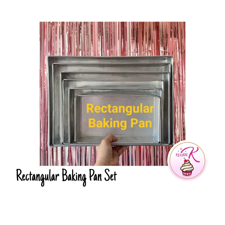 Rectangular Baking Pan Set | Aluminum | 6-pc Set | Lazada PH