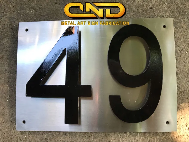 House Number Metal plate/ stainless 304 | Lazada PH