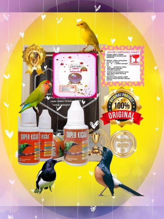 LIMA BOTOL SUPER KICAU vitamin obat doping burung murai anis lovebird ...
