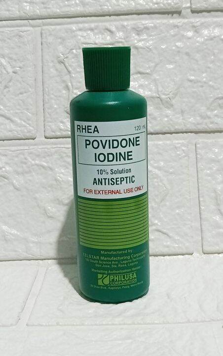 Rhea POVIDONE IODINE 10% antiseptic for external use only (120ml ...
