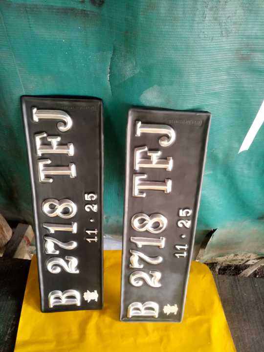 Plat mobil model timbul huruf dan angka Variasi | Lazada Indonesia