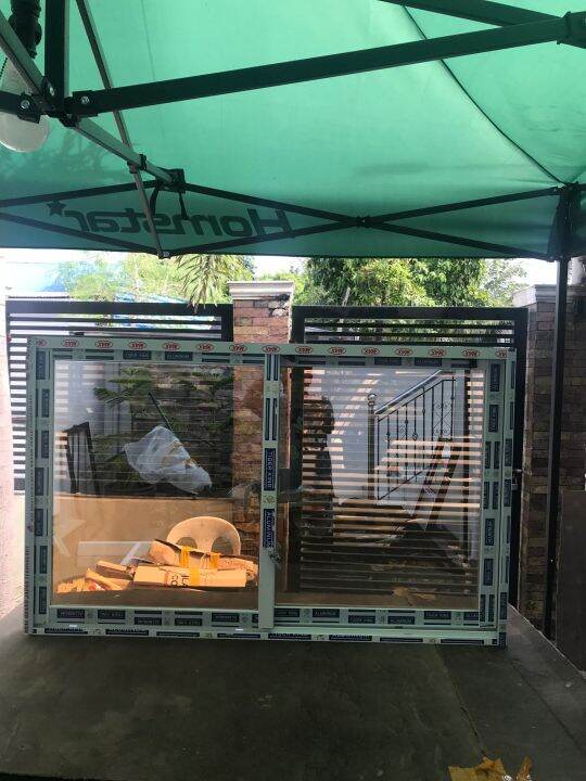 H 90cm X W 120cm Aluminum Sliding Window Reflective Glass With Screen