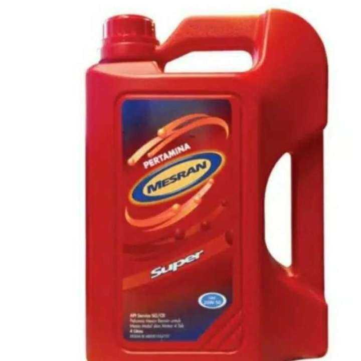 Oli Mobil Mesran Super 20W50 4 Liter Galon | Lazada Indonesia