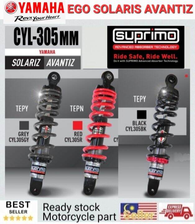 Yamaha EGO Solariz Avantiz adjustable gas Rear shock absorber | Lazada