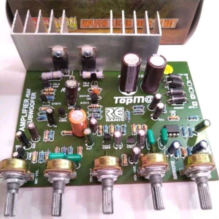 Kit Amplifier plus subwoofer dan Mic mono | Lazada Indonesia
