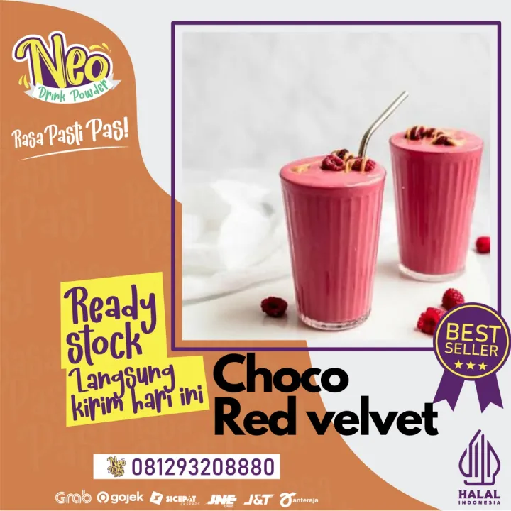 Bubuk Minuman Rasa Choco Red Velvet 1Kg/Choco Red Velvet Powder/Bubuk ...