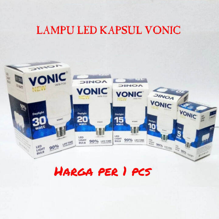 Bohlam Lampu Led Jumbo/lampu led T BULB vonic 30w,20w,15w,10w,5w /lampu neon LED berkualitas ...