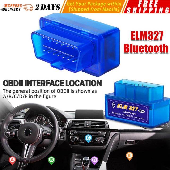 Mini ELM327 Bluetooth V2.1 OBD2 Car Diagnostic Scanner ELM 327 ...