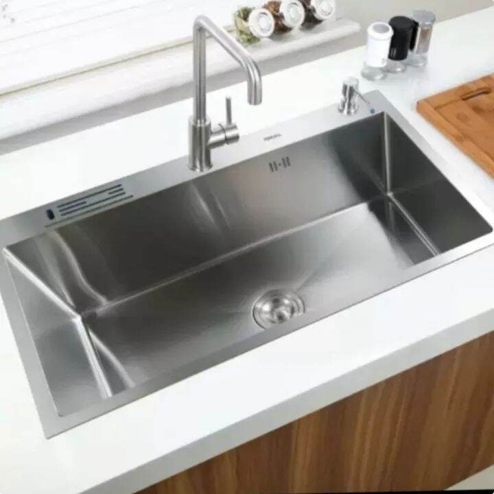 KITCHEN SINK 7545 STAINLESS LENGKAP KRAN FLEXIBLE/KITCHEN SET JKM ...