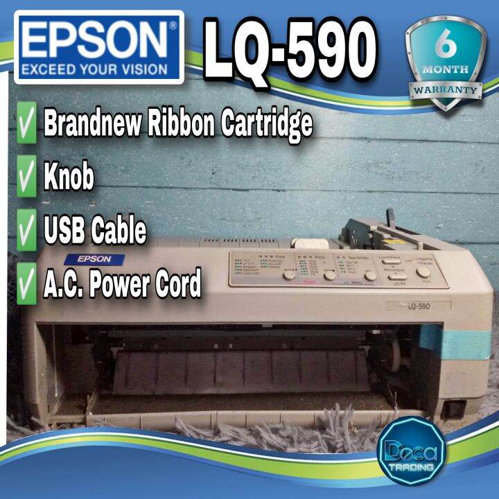 EPSON LQ-590 DOT MATRIX PRINTER | Lazada PH