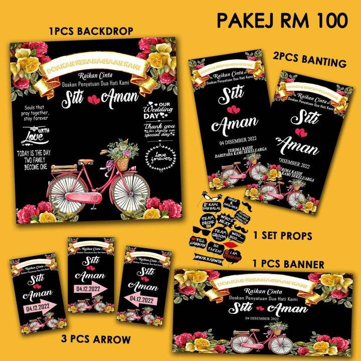 PAKEJ BANNER KAHWIN RM100 | Lazada