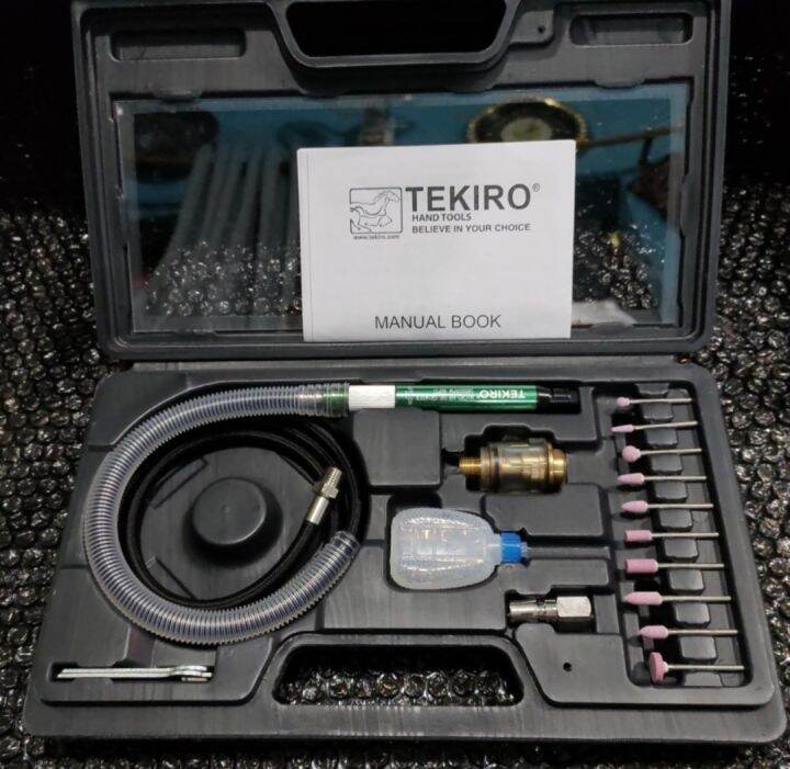 Micro Air Die Grinder - Gurinda Angin Mini - Cuner Batu set TEKIRO ...