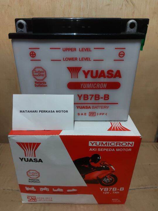 Accu Basah Motor Tiger YB7B-B YUASA | Lazada Indonesia