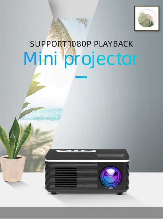 LEJIADA S361 Portable Mini LED Projector HDMI-Compatible Supports HD ...