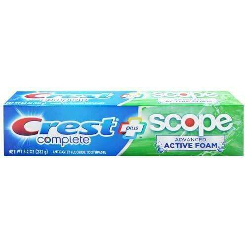 Crest Complete Plus Scope Advanced Active Foam Toothpaste 232g ...