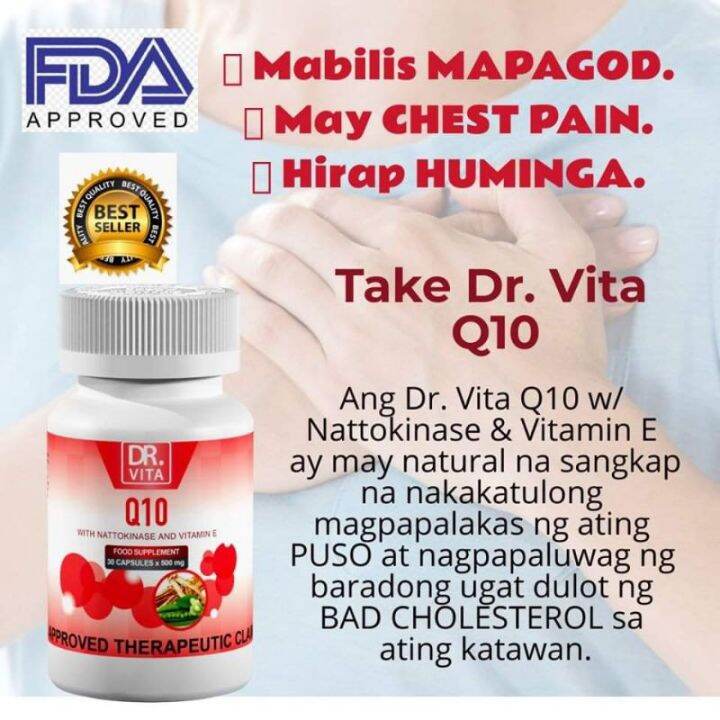 ORIGINAL DR VITA Q10 W/NATOKINASE & VITAMIN E | Lazada PH