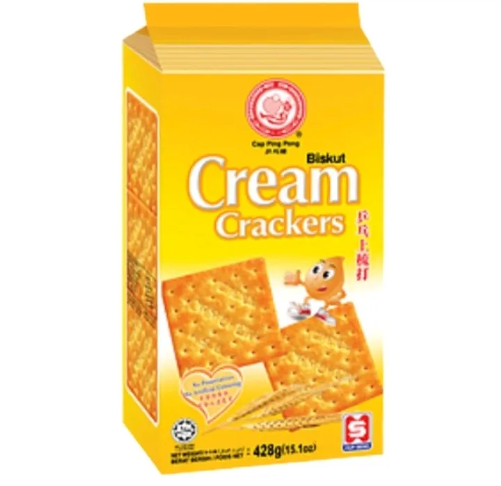 Hup Seng Cream Crackers Cap Ping Pong 428g (tawar) | Lazada