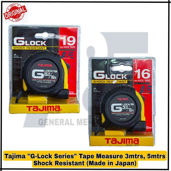 Tajima "G-Lock Series Measuring Tape 3mtrs, 5mtrs Shock Resistant (Made in Japan) | Lazada PH
