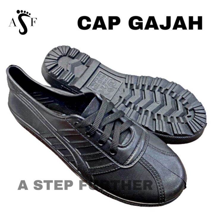 Kasut Getah Cap Gajah 299 bertali | Gajah King (Laces-up)Rubber Shoe ...