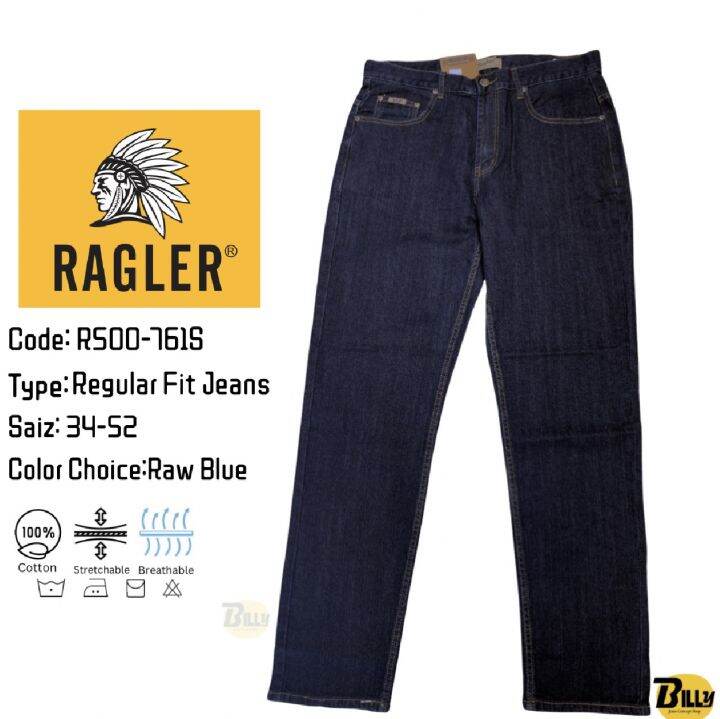 RAGLER Brand Men’s Regular Fit Stretchable Jeans (R500-761S) | Lazada