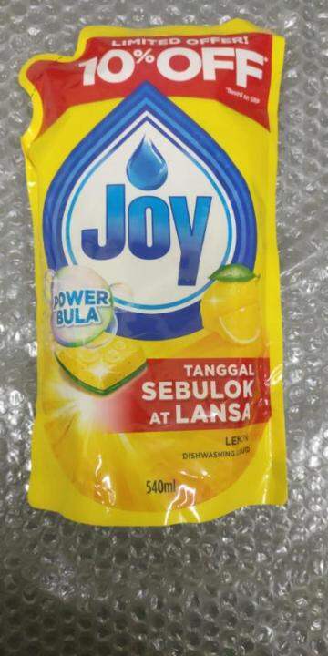 Joy Concentrate Lemon Dishwashing Liquid Refill 540mL | Lazada PH