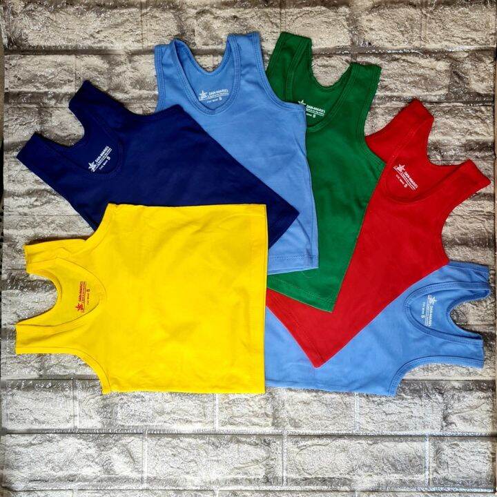 6 pcs Dan Maries Cotton Colored Sando | Lazada PH