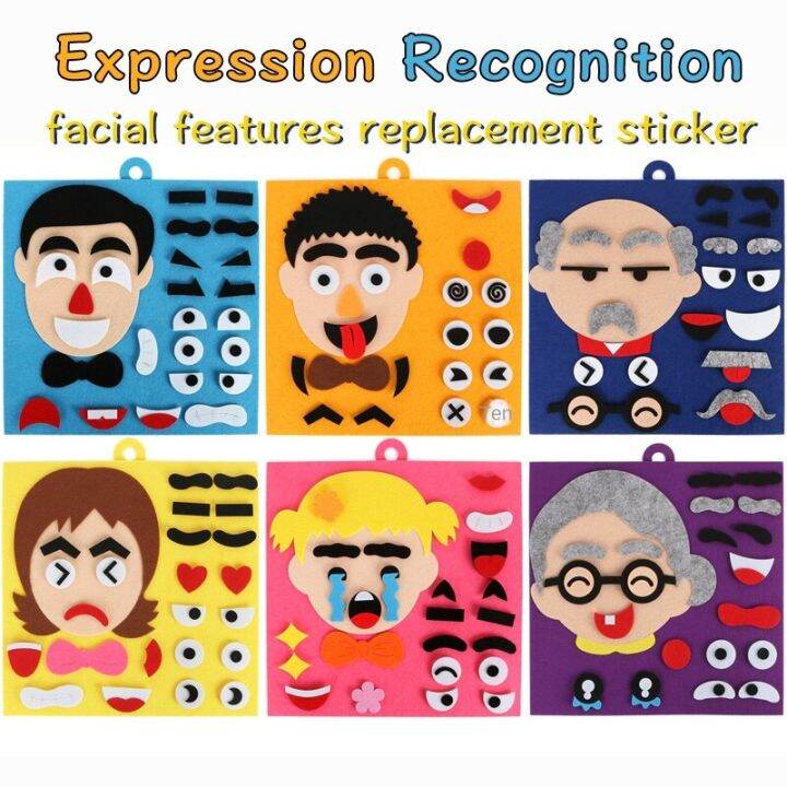 Emotions and Feelings Matching Toy Cartoon Expression Change Preschool ...
