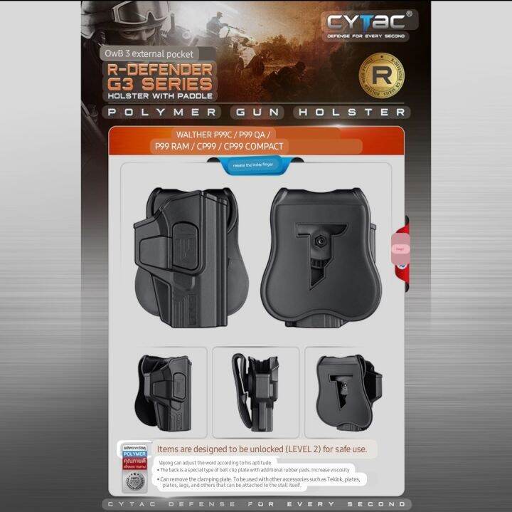 CYTAC POLIMER HOLSTERS R-DEFENDER OWB | Lazada