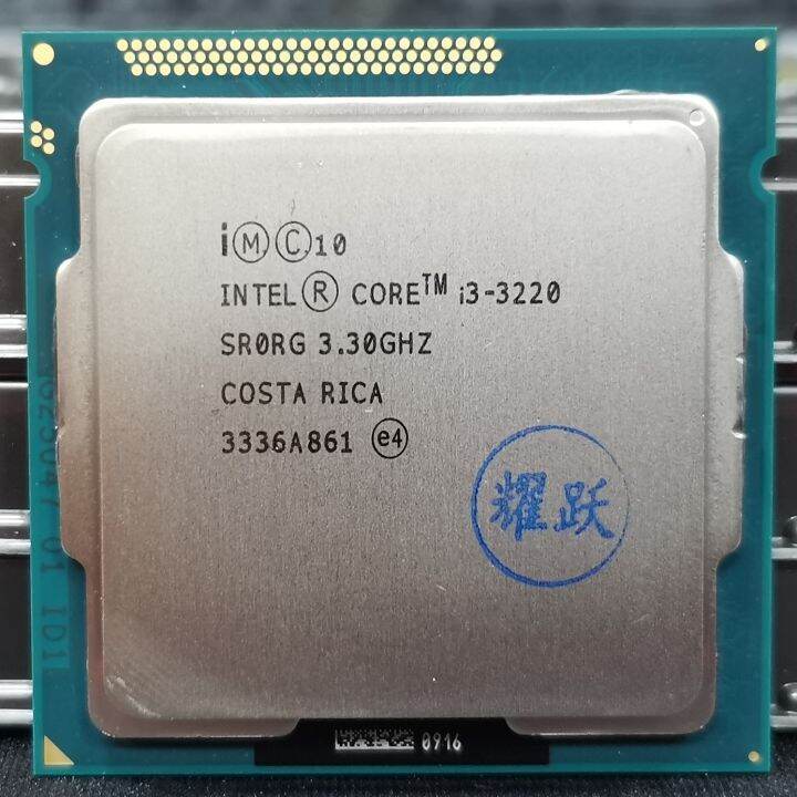 Intel Core Duo I3-3220 LGA 1155 Pin Scrap CPU Original Genuine One-Year ...