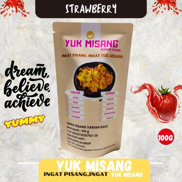 KERIPIK PISANG LUMER STRAWBERRY | Lazada Indonesia
