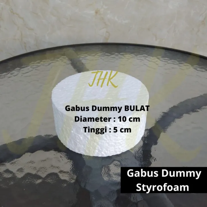 DCB0510 - Dummy Cake Gabus Styrofoam Bulat Tinggi 5 cm Diameter 10 cm ...