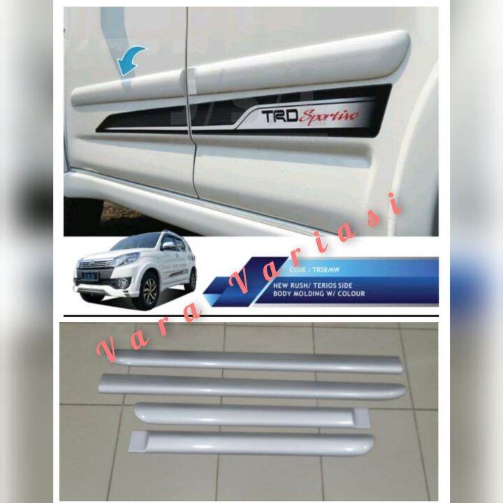 LIS LIS BODY PINTU SAMPING MOBIL RUSH TERIOS LAMA SILVER 2008 ON ...