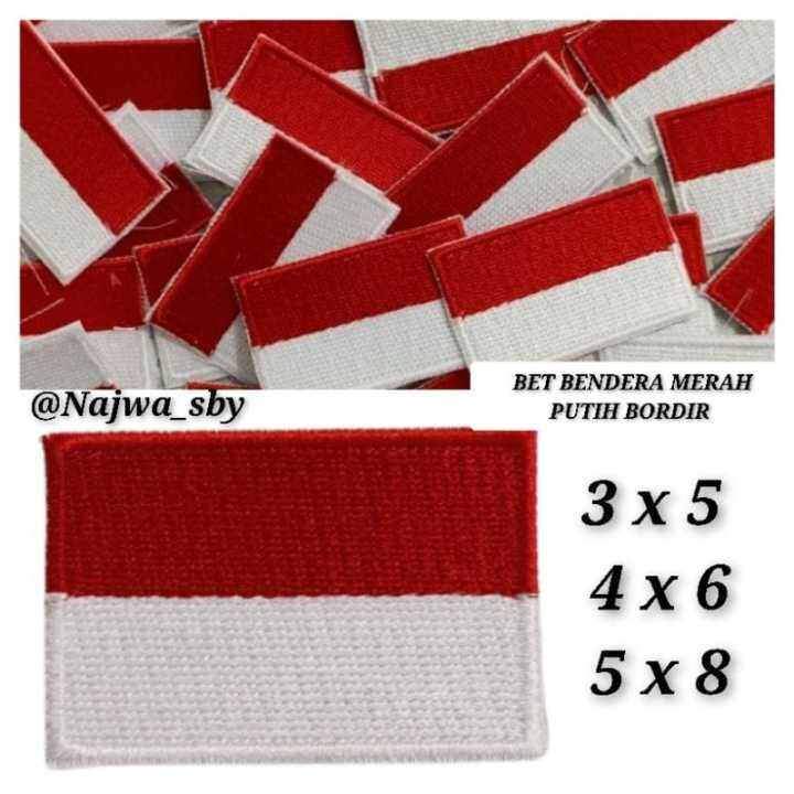Bedge / Bet BORDIL Bendera Merah Putih Atribut untuk Seragam Sekolah ...