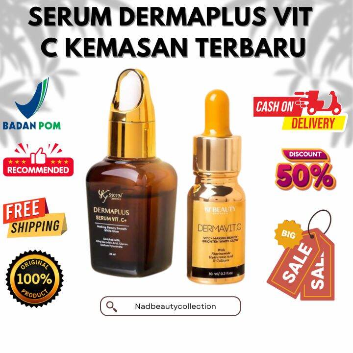 SERUM DERMAPLUS SERUM DERMAVIT C KFSKIN VIT C 10ML KEMASAN TERBARU ...