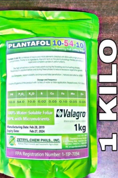 PLANTAFOL 10-54-10 FOLIAR FERTILIZER FOR FLOWERING / FRUIT-SETTING ...
