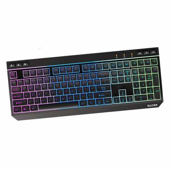 SADES GAMING KEYBOARD FULL SIZE MEMBRANE RIFLE / KB-RIF - Sades Rifle ...