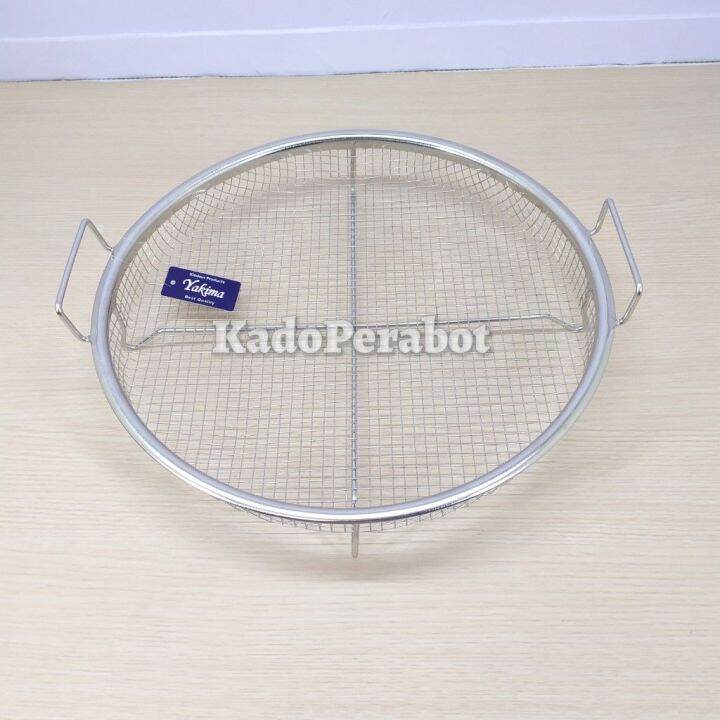 saringan minyak bulat - saringan gorengan stainless - tirisan minyak ...