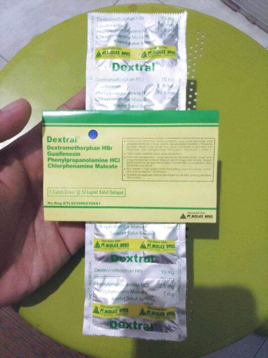 Dextral® Kaplet (Obat Untuk Melegakan Gejala Batuk dan Pilek) | Lazada ...