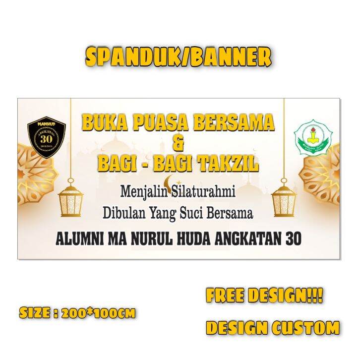 CETAK BANNER SPANDUK BALIGHO CUSTOM MURAH | Lazada Indonesia