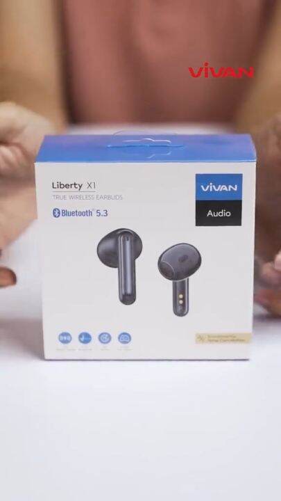 VIVAN TWS Wireless Earphone Airbuds Liberty X1 Original BT 5.3 ENC True ...