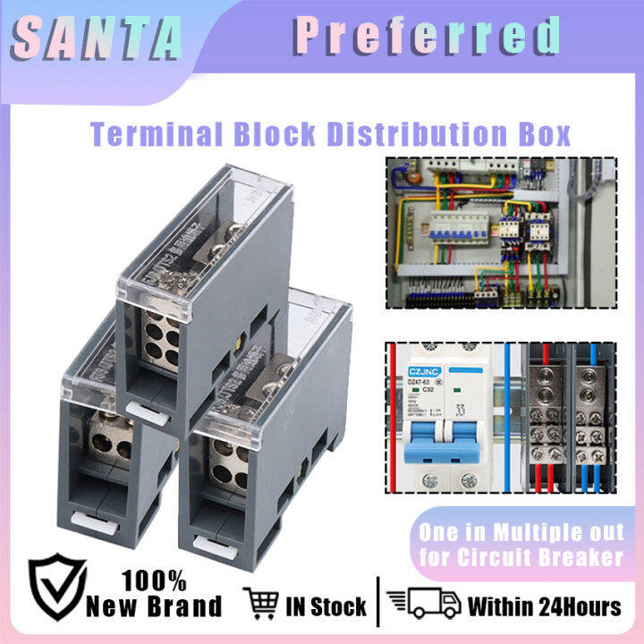 Terminal Block Din Rail Distribution Box Wire Connector One In Multiple ...